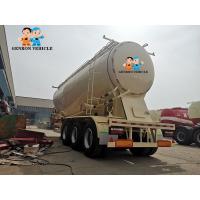 China Pneumatic  Bottom Loading BPW 55CBM Dry Bulk Tanker Trailer for sale