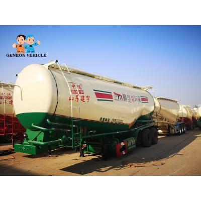 China Carbon Steel FUWA Axles  Conoid 45000L Dry Bulk Tanker Trailer for sale