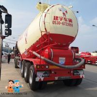 China Three Axles Cargo Flyash 68m3 Dry Bulk Tanker Trailer for sale