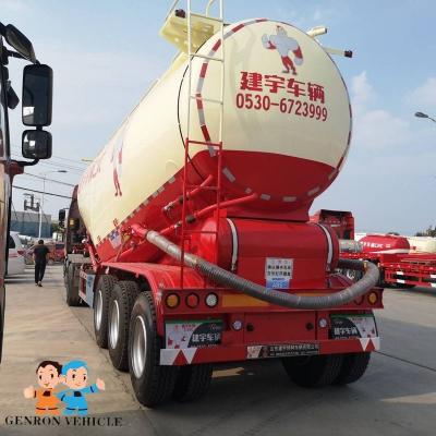 China Three Axles Cargo Flyash 68m3 Dry Bulk Tanker Trailer for sale