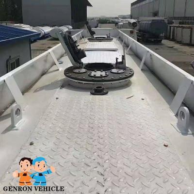 China White ISO Anti Seismic Skeleton Enclosed Liquid Tanker Trailer for sale