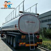 China Non Leakage Oilfield 4 Axles 50000L 50CBM Milk Transport Trailer for sale