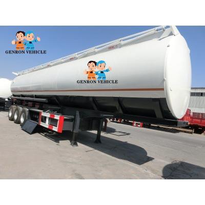 China I Beam Triaxles Diesel 45m3 Liquid Tanker Trailer With Cat Walk for sale