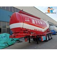 China 3 Axles 45 Cbm 60t 70T Air Suspension Bulk Powder Wheat Flour Tanker Trailer for Sale Export to Sudan Zambia Ghana Nepal for sale
