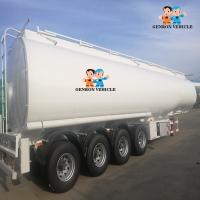 China Round Shaped 4 Axles 8000KGS 40000L Fuel Truck Trailer for sale