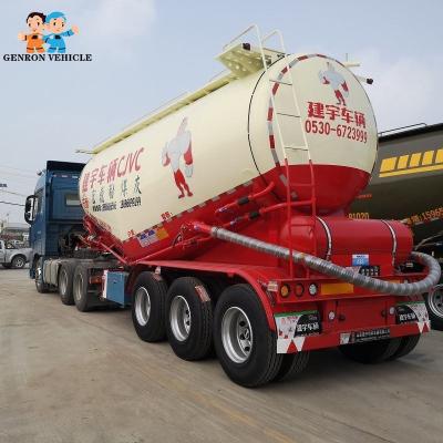 China 3 Axles Promotional 35cbm 50cbm Dry Powder Silo Transport Tank Bulk Cement Bulker Tanker Trailer for sale for sale