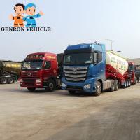 China Air Suspension FUWA Axles Dry Bulk Tanker Trailer Used To Transport  Bulk Cement Powder for sale