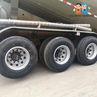 China 3 Axles 45cbm Dry Powder Bulk Cement Material Tanker Semi Truck Trailer For Sale for sale