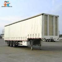 China 13T Axle 60T Cargo Box Conestoga CCC Curtain Side Trailers for sale