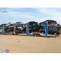 China Anti Rust Double Deck Flatbed 24M Skeletal 10 Car Hauler for sale
