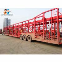 China Anti Rust Double Deck Flatbed 24M Skeletal 10 Car Hauler for sale