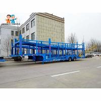 China Electrical Hydraulic 6 Cars Skeletal Sedan Semi Car Hauler Trailer for sale