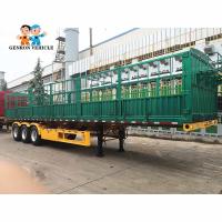 China Space Frame Drawbar 30t Triaxles Cargo Container Trailer for sale