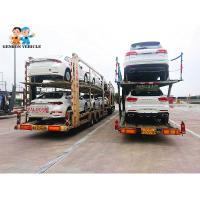 China 13T FUWA Axle Mechanical Lowbed Semi Car Hauler Trailer for sale