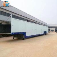 China Long Distance 24000mm Enclosed Semi Car Hauler Trailer for sale