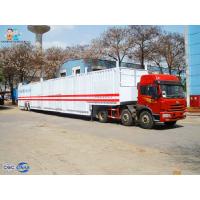 China Safe Vehicle Transport Skeleton Q345 Enclosed Semi Car Hauler for sale