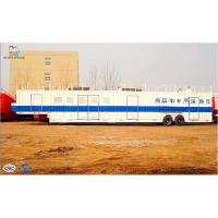 China Safe Vehicle Transport Skeleton Q345 Enclosed Semi Car Hauler for sale
