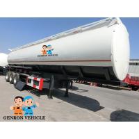 China Pneumatic Bottom Valve Four Axles Genron 55CBM Fuel Tank Trailer for sale