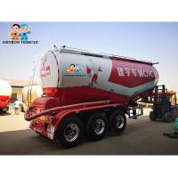China Q345 Steel 3 Axles 50m3 Dry Cement Tanker Trailer for sale