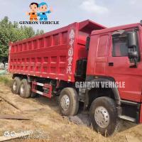 China CCC HOWO 12 Wheels Side Tipper Trucks With Air Condition for sale