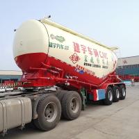 China 3 Axles Promotional 35cbm 50cbm Dry Powder Silo Transport Tank Bulk Cement Bulker Tanker Trailer for sale for sale