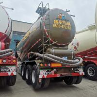 China 45cbm 3 axles Dry Powder Bulk Cement Tanker Semi Truck Trailer for sale for sale