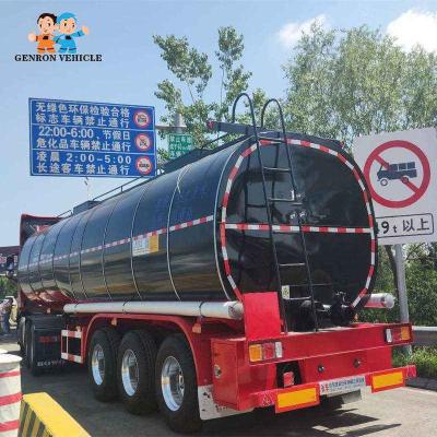 China Mechanical Suspension 3 Axles 40T Asphalt  Tanker Trailer for sale