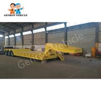 China 12kw 80-100 Tons Transport Genron Low Bed Semi Trailer for sale