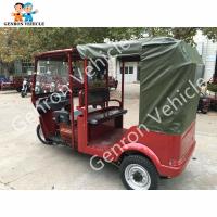 China Yellow Genron 9L Fuel Tank Capacity Passenger Tricycle for sale