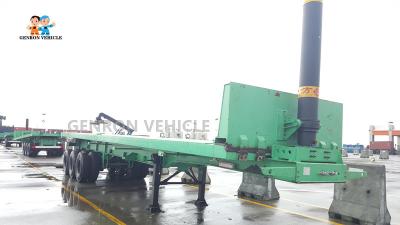 China 60T Hydraulic Chassis Tipper Container Semi Trailer for sale