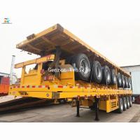 China 3 Axles Mechanical Suspension Flatbed Semi Trailer for sale