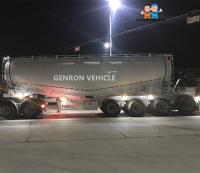 China Welding 28t Landing Gear Q235 45CBM Cement Trailers for sale