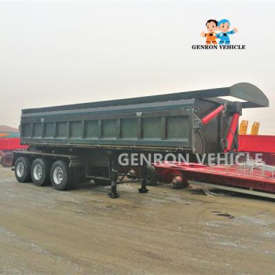 China Hydraulic 3 Axles Coal Side Tipper Semi Tanker Trailer for sale