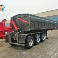 China Hydraulic 3 Axles Coal Side Tipper Semi Tanker Trailer for sale