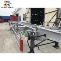 China 20ft Container Transport 2 Axles 16T Skeleton Semi Trailer for sale
