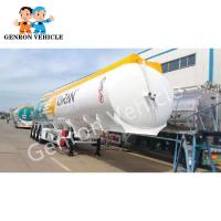 China Logistic 3 Axles Welding Q345 Fuel Tanker Trailer for sale