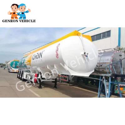 China Logistic 3 Axles Welding Q345 Fuel Tanker Trailer for sale