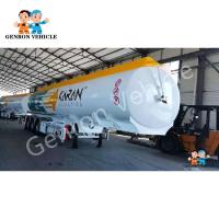 China 13 Meters 13T Axles Oval Diesel Tanker Semi Trailer for sale