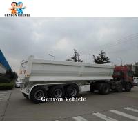 China 3 Axles 30-50 Tons U Type rear dump trailer With Hydraulic Lifting Cylinder for sale
