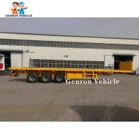 China 3 Axles 45 Tons Transport Container Semi Trailer Flatbed Semi Trailer for sale