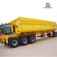 China 3 Axles Tipper Dump Truck 50 Tons Side Tipper Semi Trailer for sale