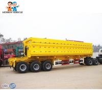 China 6 Axles Mechanical Suspension T700 Dump Semi Trailers Super Link Double Side Tipper for sale