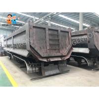 China 3 Axles 13T FUWA Axle Dump Semi Trailers 38T T700 High Strength Steel Q345 for sale