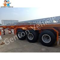 China Mechanical Suspension Steel 40ft Skeletal Semi Trailer for sale