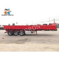 China 30 - 40 Tons Capacity Drop Side Semi Trailer Drop Side Dump Trailer for sale
