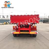China 30 - 40 Tons Capacity Drop Side Semi Trailer Drop Side Dump Trailer for sale