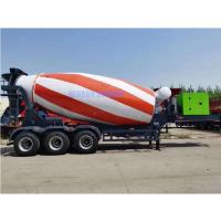 China 14m3 Construction Truck Trailer Semi Trailer Mounted Concrete Mixer for sale