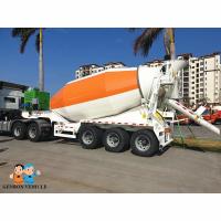 China CCC Dry Bulk 3 Axles Mixer 68m3 Bulk Cement Semi Trailer Genron brand for sale