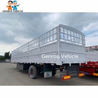 China 4 Axles White Storage Semi Trailer Transport For Vegetables Fruits Livestock for sale