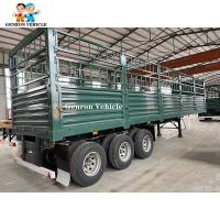China Q345b I Beam Welding Type Fence Side Wall Semi Trailer Air Mechanical Suspension for sale